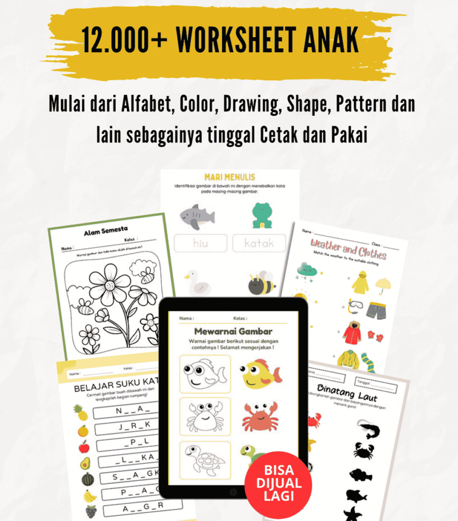 Worksheet Anak - PNM Digital